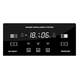 Kaiser Avantgarde Pro American Fridge Freezer (Black Stainless Steel)